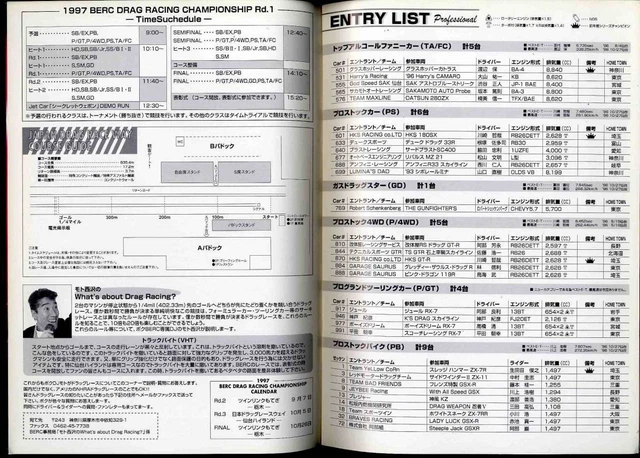 [C3448] '97 BERC Drag Racing Championship Official Program Round 1 £44. ...