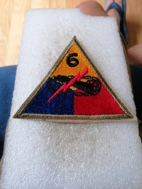 PATCH ARMEE US 6th ARMORED DIVISION ww2 original EUR 12,00 - PicClick FR
