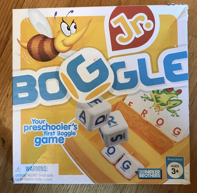 HASBRO BOGGLE JR Board Game Preschool Ages 3-6 Education/Family Fun ...