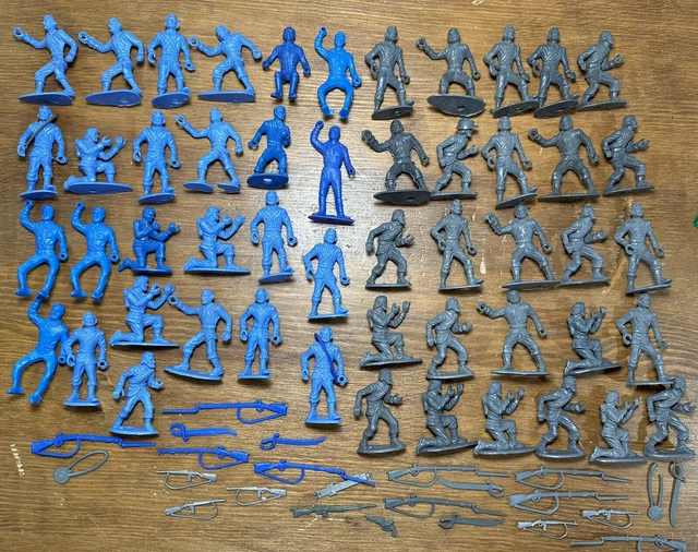 VINTAGE 1960S MPC Plastic Toy Soldier Army Men Lot Weapons Ring Hand ...