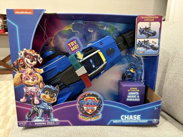 PAW PATROL THE Mighty Movie Chase Mighty Transforming Cruiser New 2023 ...