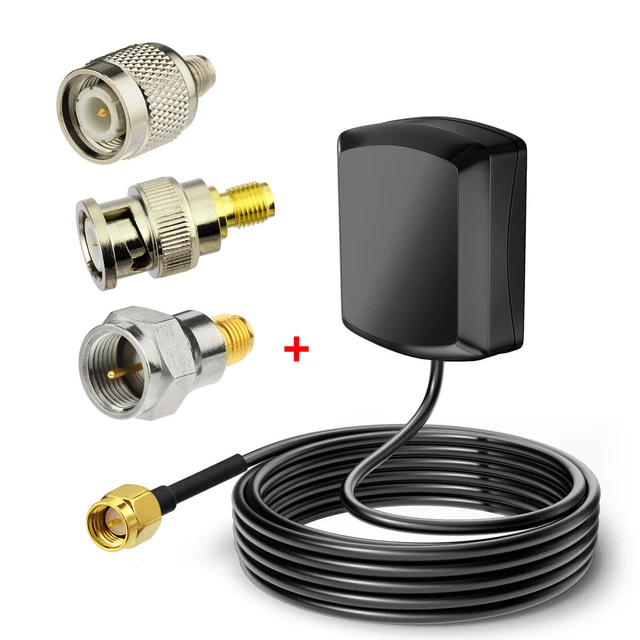 GPS-ANTENNE UND 3 Adapter für Trimble ThunderBolt GPS Disciplined Clock ...