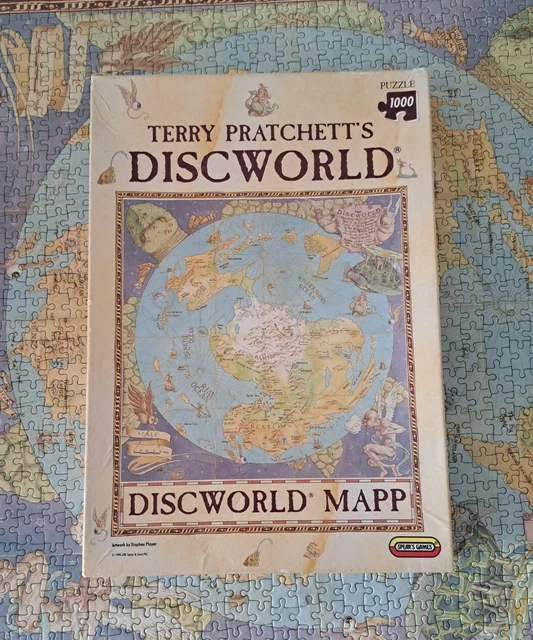 TERRY PRATCHETT DISCWORLD Mapp 1000 Piece Jigsaw Puzzle Complete Spears ...