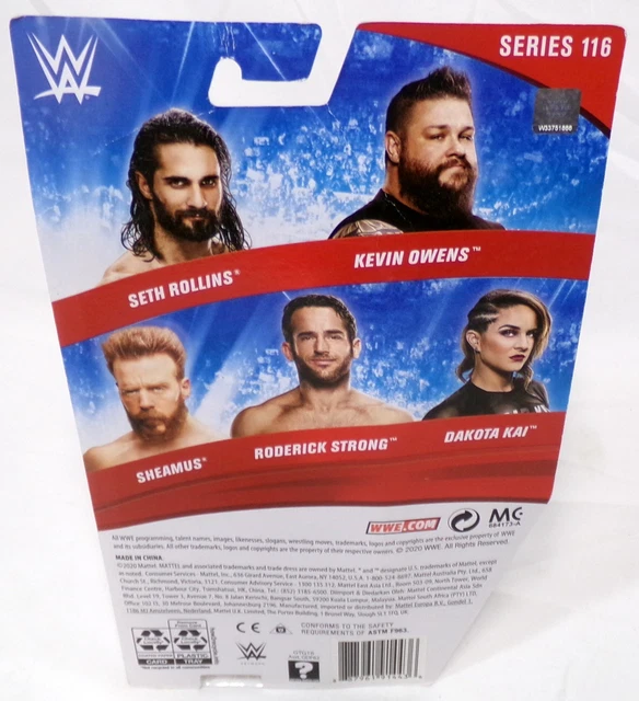 FIGURA NUEVA SELLADA Mattel WWE Básica Serie 116 Kevin Owens 6.5" EUR ...