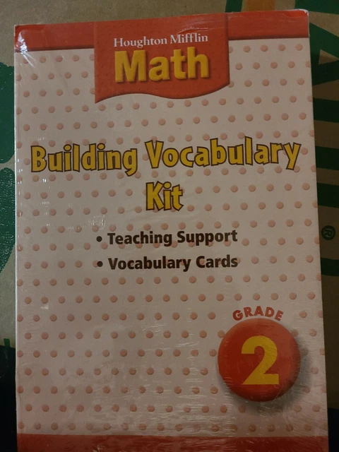 NEW HOUGHTON MIFFLIN Math : Building Vocabulary Kit Second Grade 2 ...