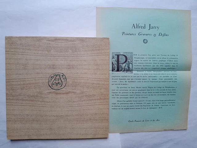 PEINTURES GRAVURES ET dessins d'Alfred Jarry, Collège de Pataphysique ...