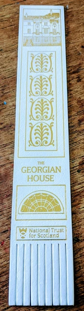🏴󠁧󠁢󠁳󠁣󠁴󠁿 NATIONAL TRUST GEORGIAN HOUSE Edinburgh Leather Bookmark VGC ...
