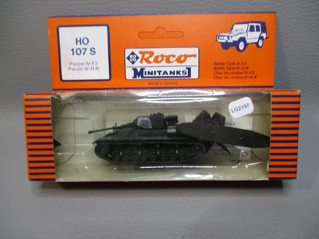 LG2197 ROCO MINITANKS 107S Ho 1/87 Tank Char Panzer IV F2/H-K EUR 18,49 ...