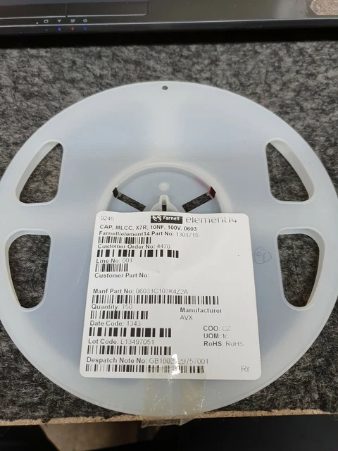 CAPACITORS - CERAMIC Multi Layer-Quantity 140- CAP, MLCC, X7R, 10NF ...