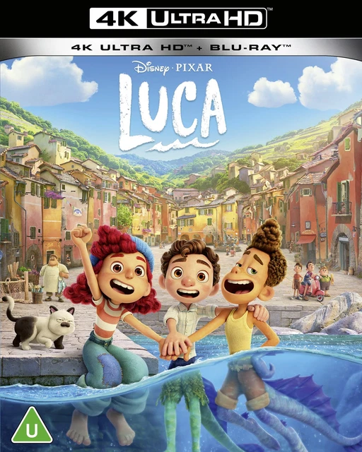 DISNEY & PIXAR'S Luca 4K Ultra-HD [Blu-ray] [2021] [Region Free], New ...