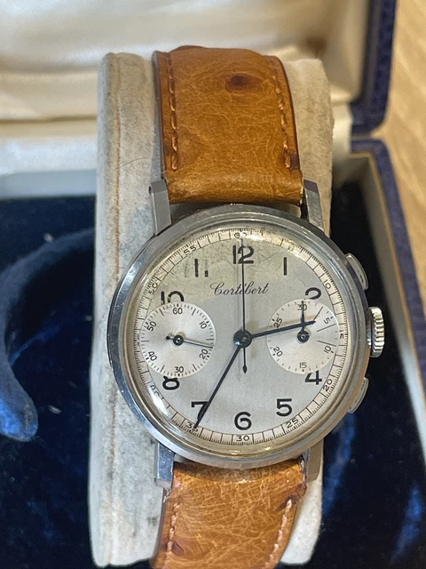 RARE MONTRE Chronographe Cortebert Acier Cal 429 No Omega EUR 680,00 ...
