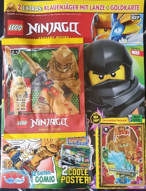 LEGO NINJAGO SAMMELMAGAZIN Nr 108 Comic Poster LE5 Karte + Ninja Sora ...