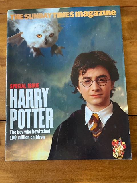 SUNDAY TIMES MAGAZINE Harry Potter special October 7, 2001 £6.99 ...