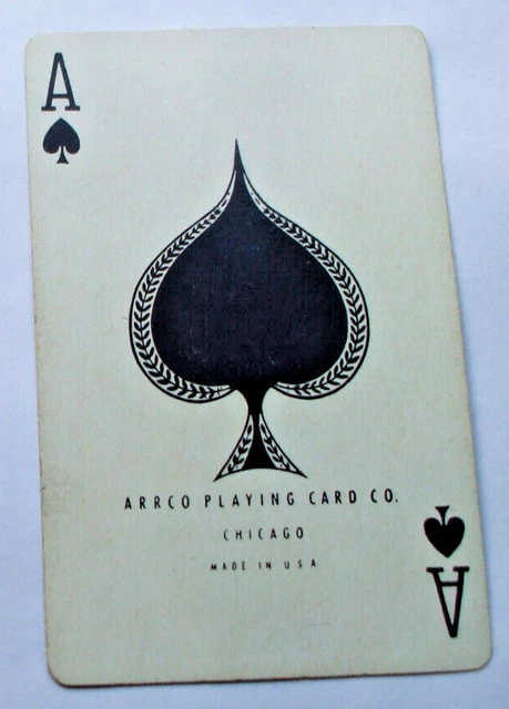 1 SINGLE GENUINE Vintage Swap Playing Card Jester Thumbs Up Ace Of ...