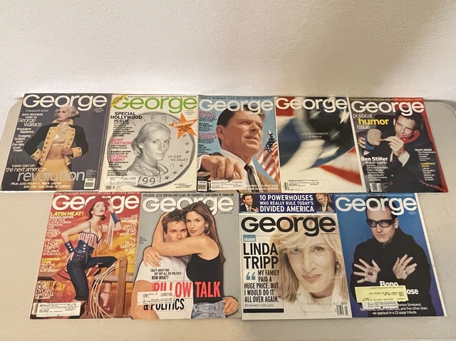 GEORGE MAGAZINE JFK Jr - Lot Of (9) Issues £102.04 - PicClick UK