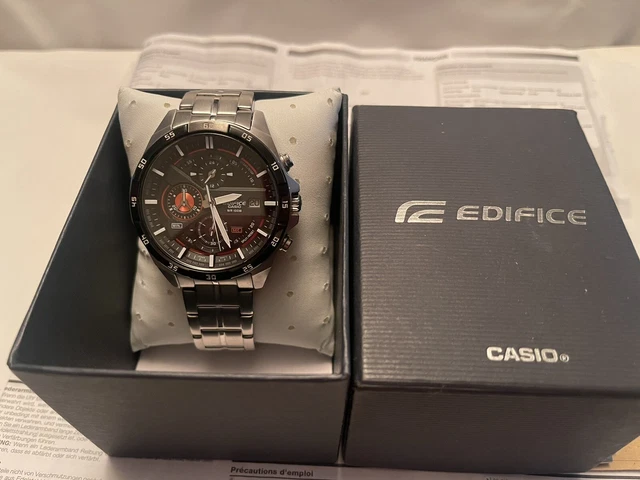 EDIFICE CASIO WATCH 5451 MENS CHRONOGRAPH QUARTZ ANALOGUE Box ...