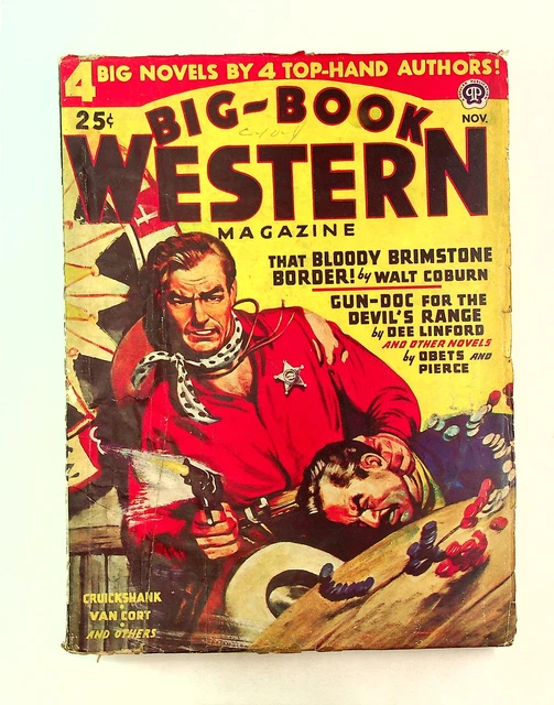BIG BOOK WESTERN Magazine Big-Book Western Pulp Vol. 19 #1 GD/VG 3.0 ...
