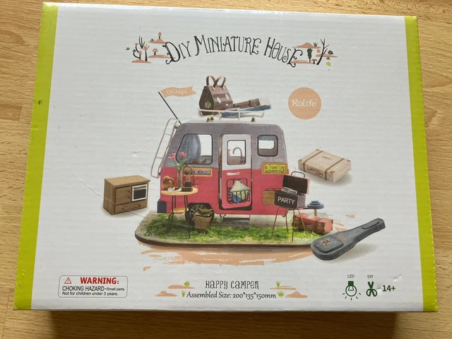ROBOTIME ROLIFE HAPPY Camper 1:24 DIY Miniature Dollhouse DGM04 £19.75 ...
