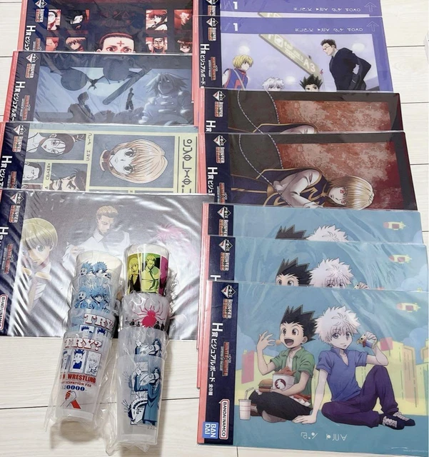 HUNTER×HUNTER VISUAL BOARD Tumbler Ichiban Kuji Chrollo Gon Killua ...