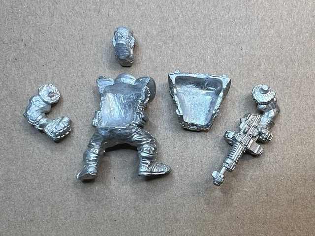 WARHAMMER 40K ROGUE Trader Metal Imperial Guard Army Ogryn With Ripper ...
