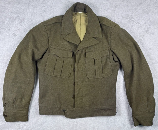 WWII IKE EISENHOWER US Military Wool Field Jacket 1944 WW2 36R Army ...