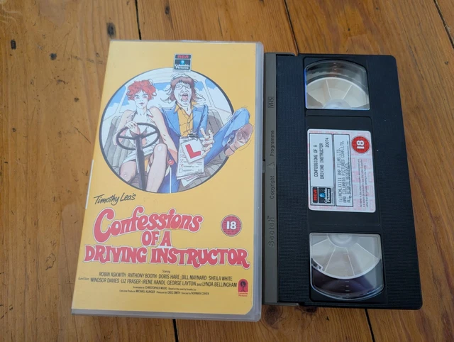 CONFESSIONS OF A Driving Instructor VHS Video Tape 18 Timothy Lea’s £9. ...