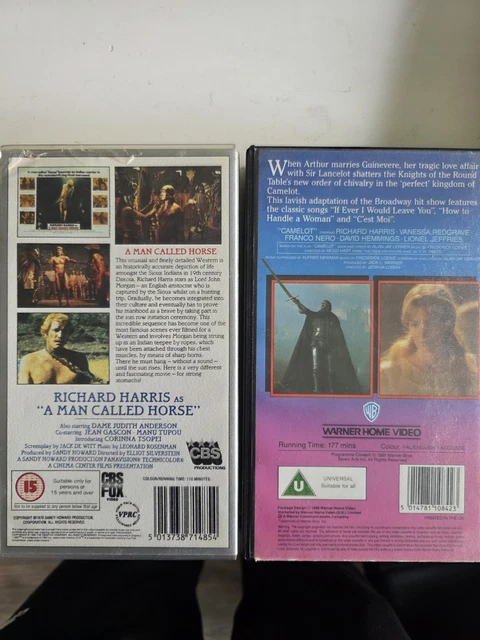 RICHARD HARRIS VHS Camelot / A Man Called Horse £10.79 - PicClick UK