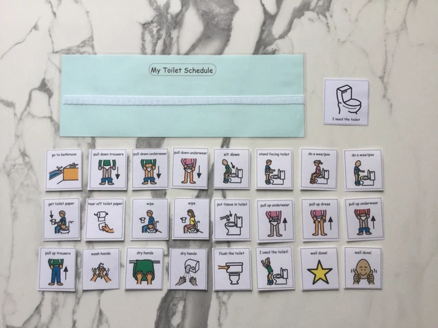 PECS/BOARDMAKER TOILET TRAINING Social Story & Schedule for autism/ASD ...