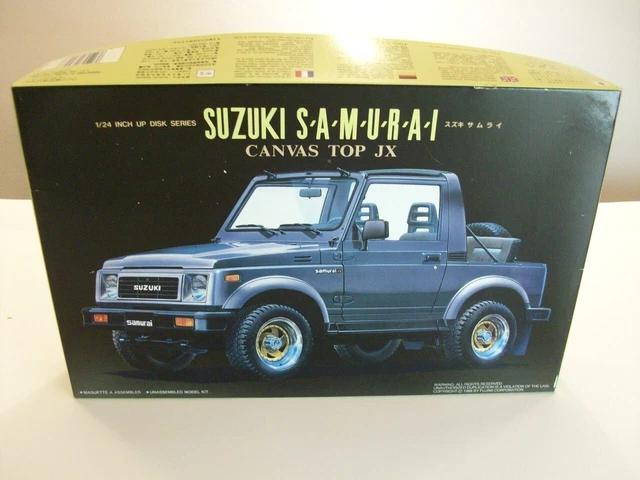 RARE VINTAGE FUJIMI Suzuki Samurai Canvas Top JX Model Kit 1/24 Scale ...