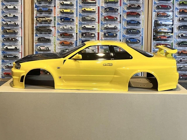 TAMIYA RC NISSAN Skyline GT-R R34 Painted Spare Body Metallic Yellow £409.60 - PicClick UK