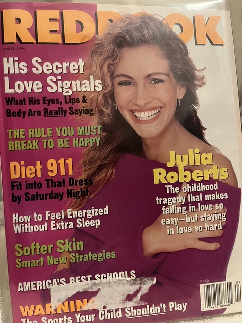 JULIA ROBERTS 1996 REDBOOK Magazine Article Matthew Perry Vintage Back ...