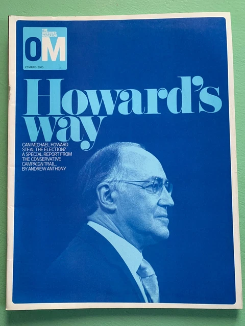 OM OBSERVER MAGAZINE 27-March-2005 MICHAEL HOWARD Nicola Green Yun ...