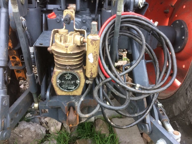 TRACTOR PTO DRIVEN Air Compressor Tyre Inflator Lawrence Edwards Gold ...