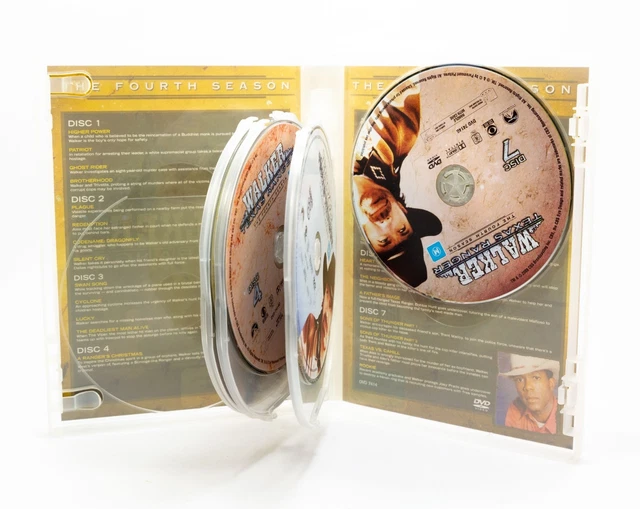 WALKER TEXAS RANGER DVD Set Complete Season 4 Region 4 Chuck Norris ...