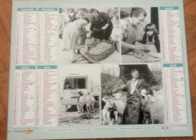 CALENDRIER LA POSTE 2024, Almanach du facteur EUR 16,00 - PicClick FR