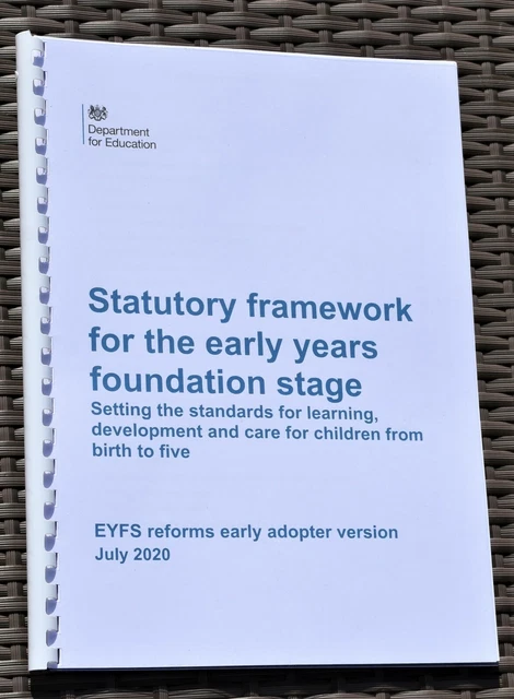 EYFS STATUTORY FRAMEWORK Foundation Stage Reforms Early Adopter Version ...