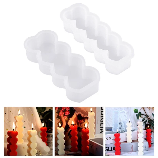 MOULE À BOUGIE en silicone amour cœur qualité supérieure pour bricolage ...