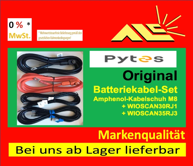 PYTES E-BOX 48100R 48V LFP Amphenol-Batteriekabel 2x2 Meter,Rechnung m ...