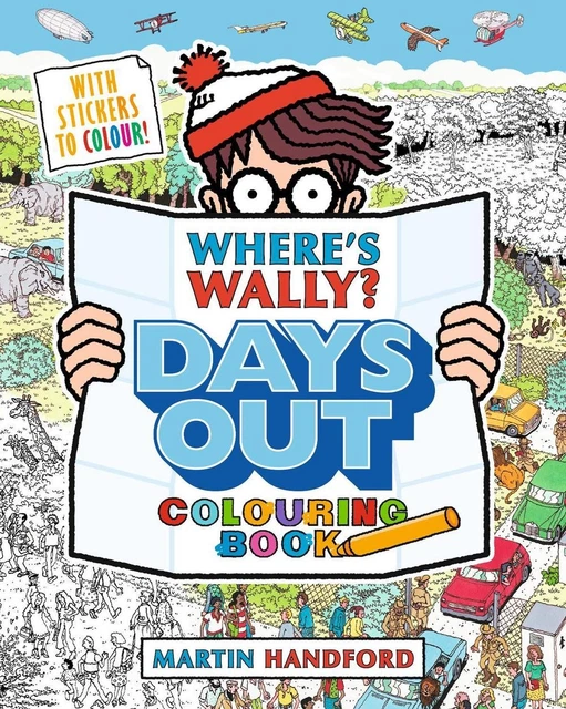 WHERE'S WALLY? DAYS Out: Colouring Book by Martin Handford Paperback ...