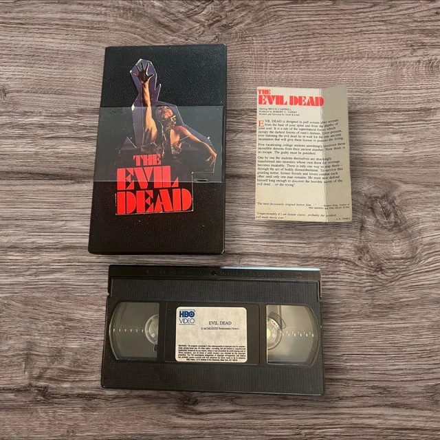 THE EVIL DEAD VHS Tape 1979 HBO Cannon Video Rental Cut Box Rare Horror ...