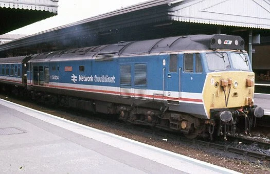 ORIGINAL COLOUR SLIDE of 50024 BR class 50 diesel loco £2.25 - PicClick UK