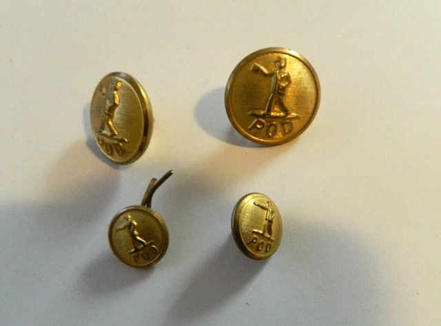VINTAGE U.S POST Office Uniform Button. Set of 4. BB4 £16.01 - PicClick UK