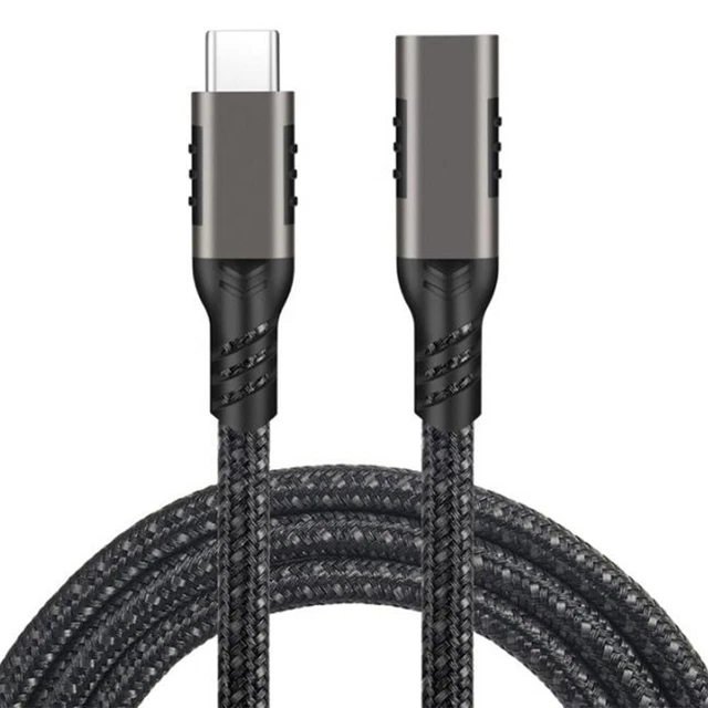 DATA SYNC TYPE-C Extension Cable Fast Charging Cable USB 3.2 Gen 2 PD ...