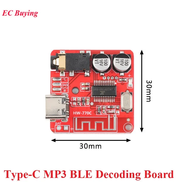 3.7-5V BLUETOOTH AUDIO Receiver Board Mini Stereo MP3 Decoder Module ...