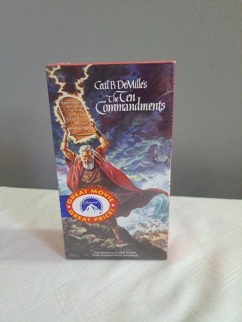 CECIL B. DEMILLE'S The Ten Commandments 1990 VHS 2 Movie Set "Sealed ...