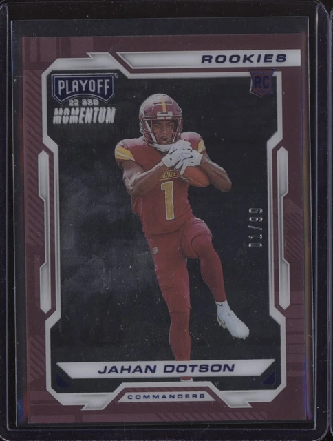 Jahan Dotson 2022 Panini Chronicles Playoff Momentum Blue 1 99 Rc Eur 0
