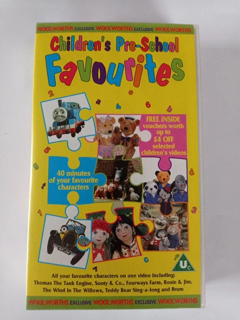 CHILDREN'S PRE-SCHOOL FAVOURITES 1995 , Woolworths Exclusive , VHS Tape ...