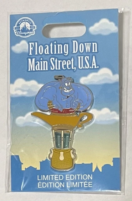DISNEY FLOATING DOWN Main Street, USA Genie from Aladdin LE Pin £27.64 ...