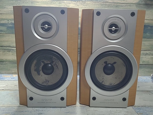 SONY SS-MD333 BOOKSHELF Speakers 6 Ohm HiFi Sound £10.80 - PicClick UK