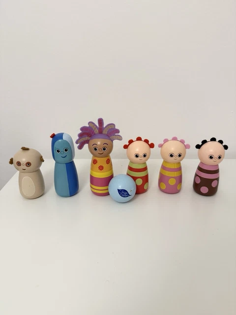 CBEEBIES IN THE Night Garden 6 Character Skittles Bowling Set Ragdoll ...